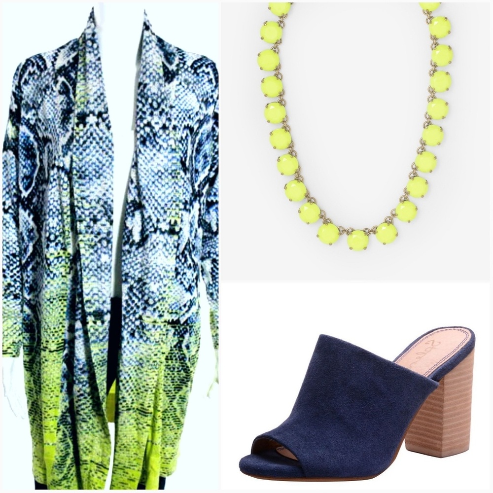 Magaschoni Silk Cashmere Snake Print Long Cardigan Du… - Gem